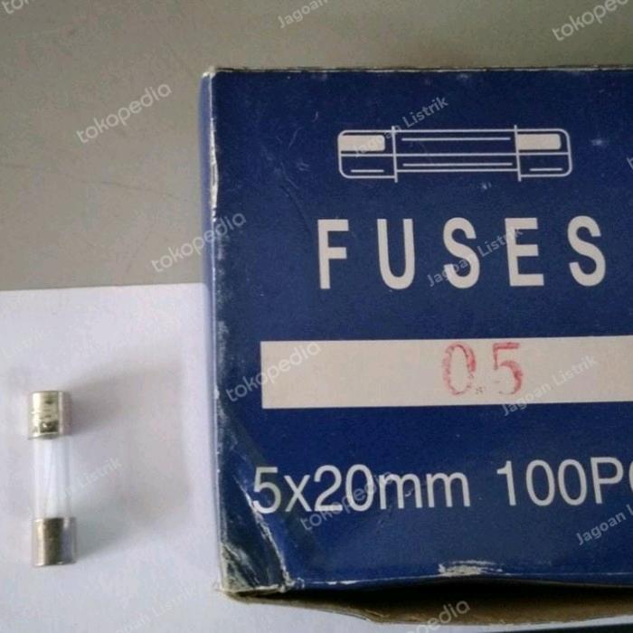 Jual Fuse Kaca 0.5A 5x20mm 500ma 250V - Kota Surabaya - Jagoan Listrik ...