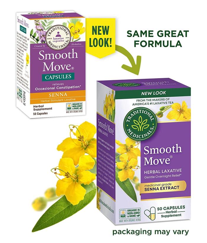 Jual TRADITIONAL MEDICINALS SMOOTH MOVE CAPSULES SENNA 50 CAPSULES ...