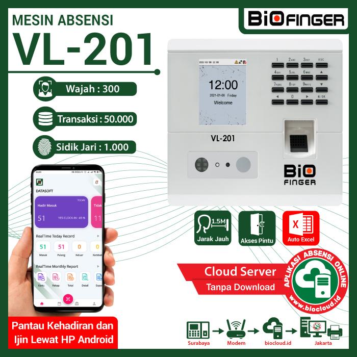 Promo Absensi OnLine BioFinger VL-201 USB LAN Wajah Jari Cloud Excel Android - Kota Surabaya ...