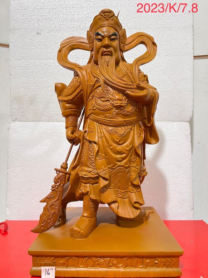 Jual Patung dewa kwan kong berdiri kayu polos 16in taiwan - Jakarta ...