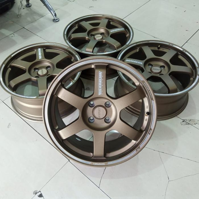 Jual velg mobil bekas racing te37 ring 17x8 et40 baut 4x100, vios,yaris dll - Kota Surabaya ...