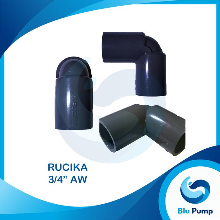 Jual Fitting Pipa PVC Rucika 3/4” AW Knee / Elbow / L - Kota Bandung ...