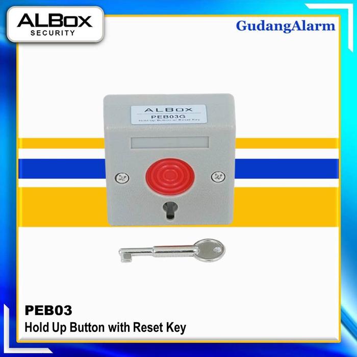 Jual Panic Button Alarm Albox PEB03 Hold Up Button with Reset Key ...