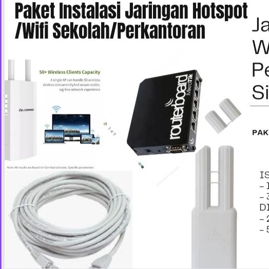 Jual Ap, router, mikrotik Paket lengkap tinggal colok - Kota Salatiga ...