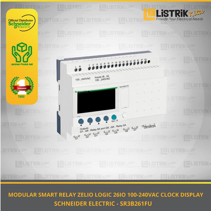 Promo SCHNEIDER SMART RELAY SR3 TIPE MODULAR - SR3B261FU Cicil 0% 3x ...