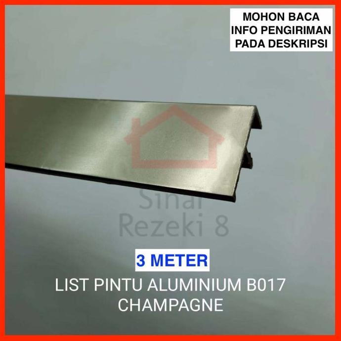 Jual Lis Pintu Profil Aluminium Edging Frame List Handle Lemari B017 ...