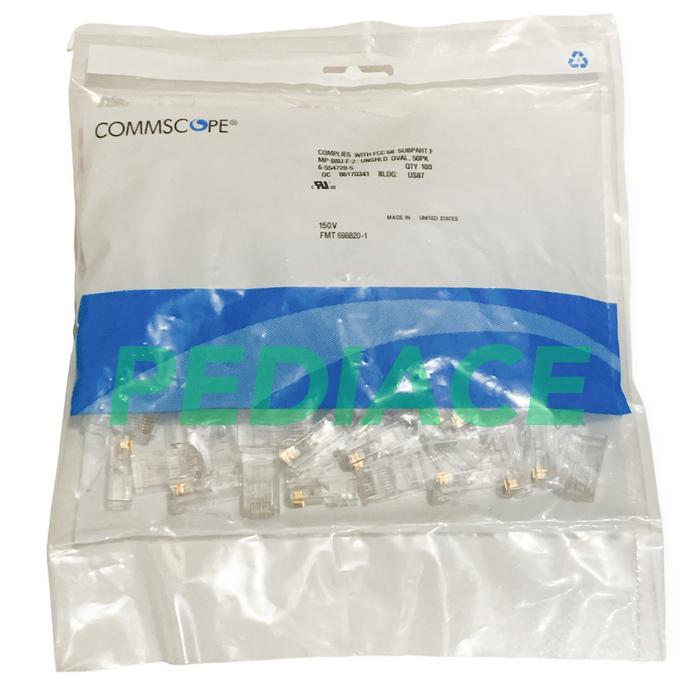 Jual Jack RG 45 CAT5E COMMSCOPE Connector 6-554720-5 1 Pack (100 PCS ...