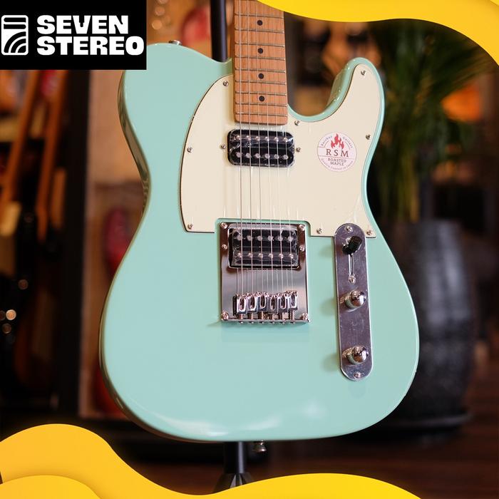 Jual Bacchus BTE3RSM BTE 3 RSM Roasted Maple Telecaster HH Surf Green ...