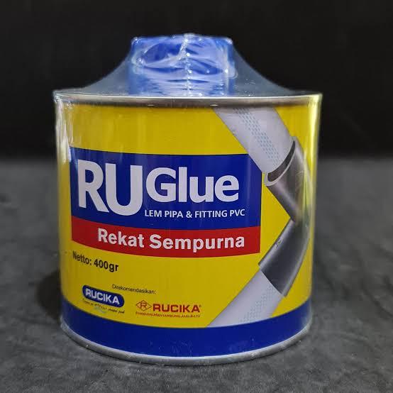 Jual Lem Pipa Pvc kaleng ruglue / Lem pipa paralon kaleng 400 gram ...