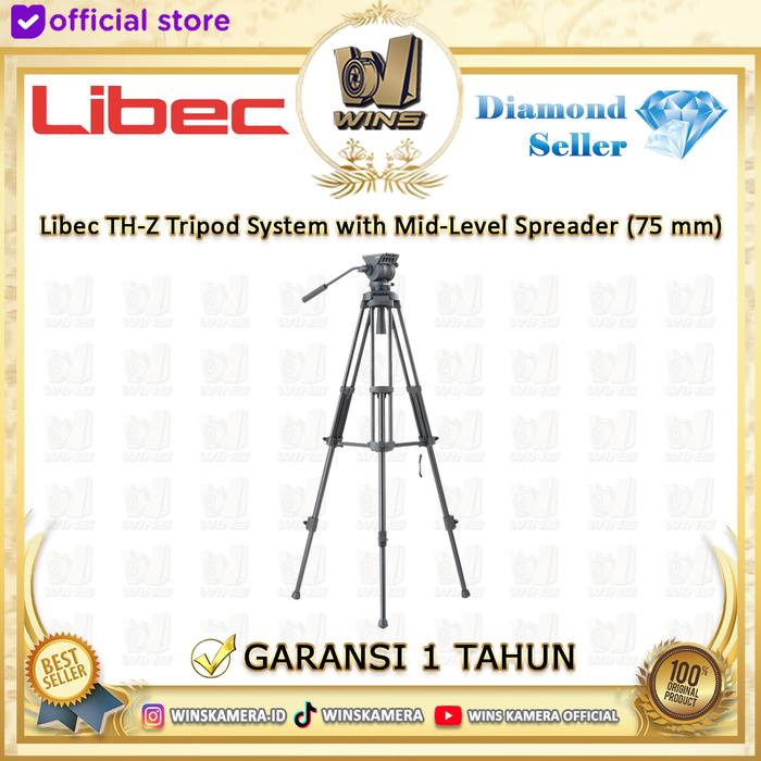 Promo Libec TH-Z Tripod System with Mid-Level Spreader (75 mm) Cicil 0% 3x - Jakarta Utara ...
