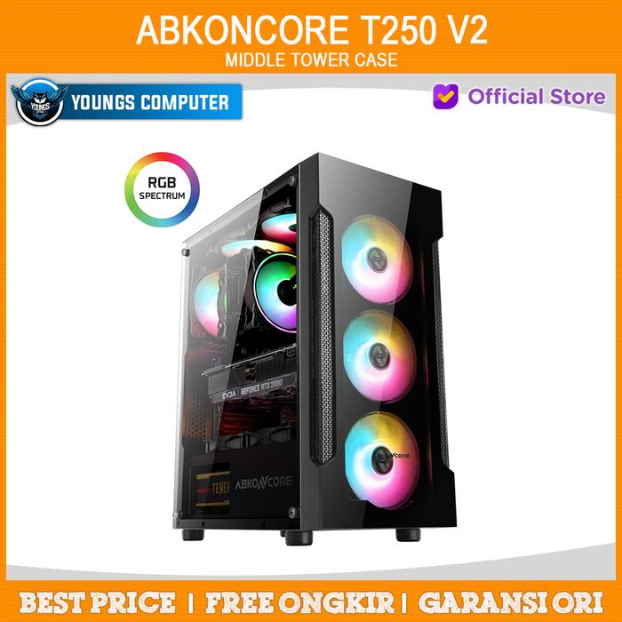Promo Gaming Case ABKONCORE T250 V2 - Spectrum RGB ATX Casing PC Abko Cicil 0% 3x - Kab. Sleman ...