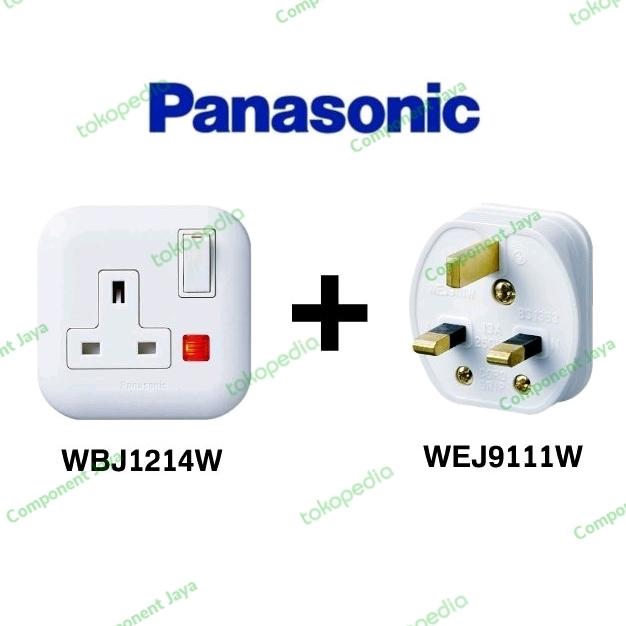 Jual Stop Kontak AC set WBJ1214W panasonic + Steker Ac WEJ9111W Inbow ...