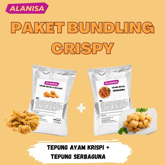 Jual BUNDLING CRISPY (TEPUNG AYAM KRISPI 500GR+TEPUNG SERBAGUNA 500GR ...