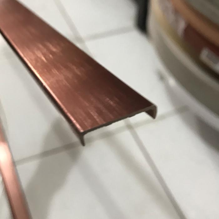Jual Profil List Lis Edging Frame Alumunium Aluminium EA 17 ROSE GOLD 3 ...