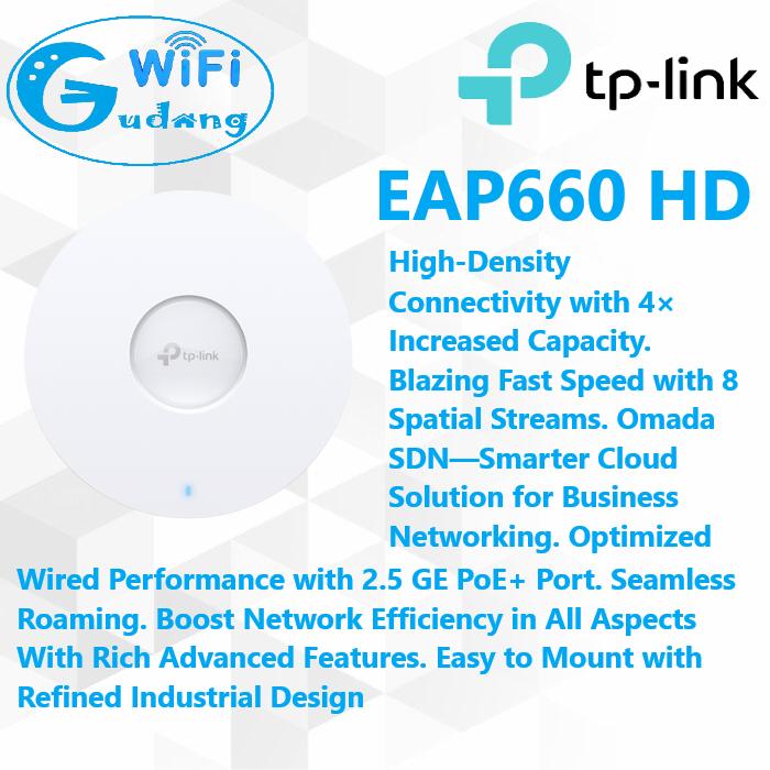 Jual TP-LINK EAP660 HD AX3600 Dual Band Multi-Gigabit Ceiling Mount AP ...