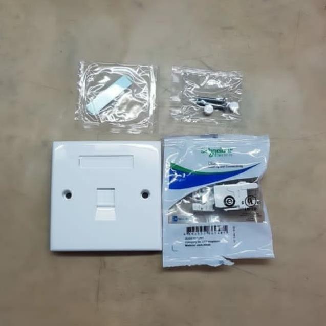 Jual Stop Kontak Data Outlet CAT6 / Cat 6 Schneider Clipsal Type S ...