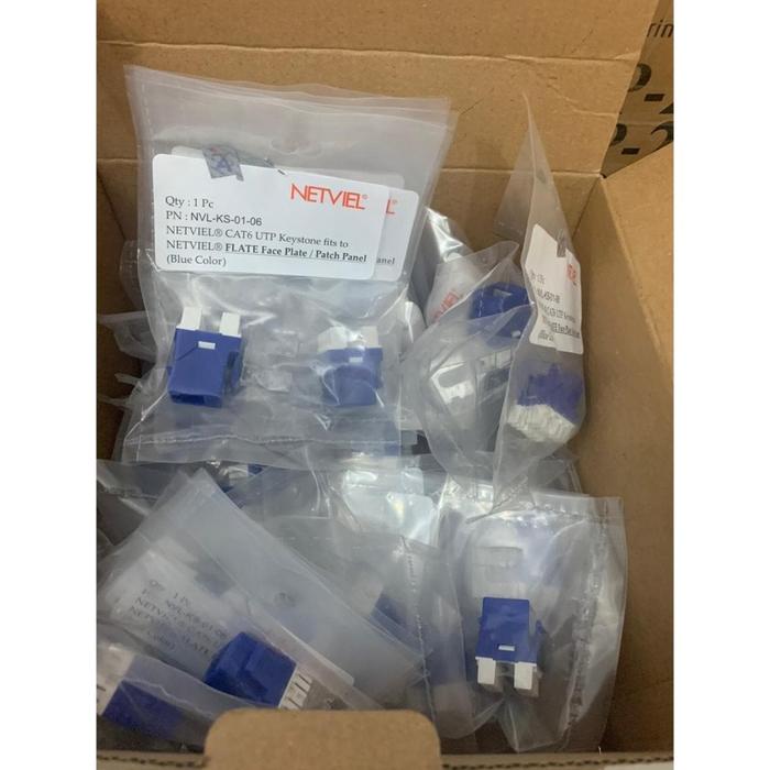 Jual NETVIEL Modular Jack RJ45 Cat6 / Cat 6 - Jakarta Pusat - Exadaya ...