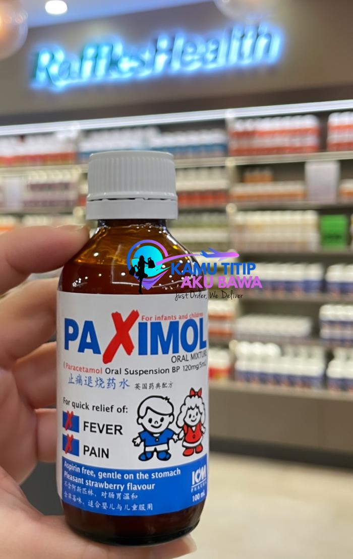 Jual Paximol oral mixture 100ml icm penurun demam panas pereda nyeri ...