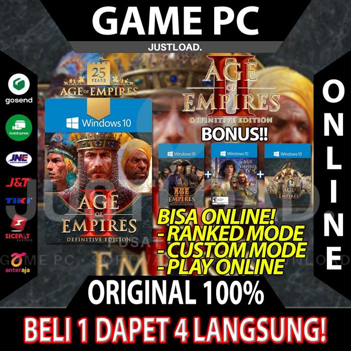 Jual AGE OF EMPIRES 2 PC DEFINITIVE EDITION BISA ONLINE AOE II ORIGINAL ...