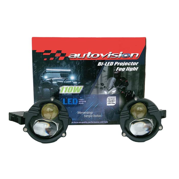 Promo Bi-Led Fog Light Autovision Borneo LB BiLED Foglamp Mini Projie ...