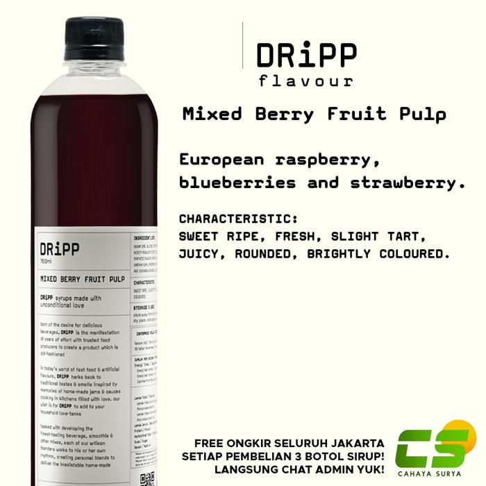 Jual Dripp Sirup / Syrup - Mixed Berry Fruit Pulp (Sirup Bubur Buah) 760 ml - Jakarta Timur ...