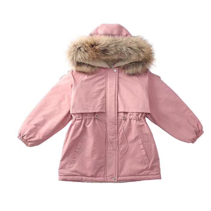Promo GIRLS WINTER JACKET MUSIM DINGIN ANAK PEREMPUAN BULU - Pink, 140 ...