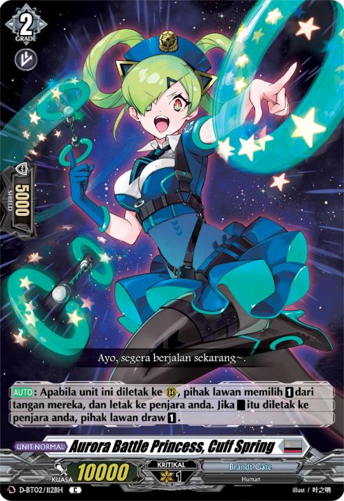 Jual Aurora Battle Princess, Cuff Spring (C) | D-BT02 | Bahasa Vanguard - Jakarta Barat - Carttu ...