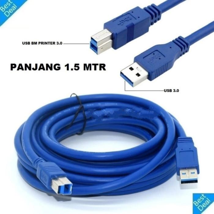 Jual Kabel USB Printer 3.0 Panjang 1.5 Meter Kabel Printer usb - usb AM ...