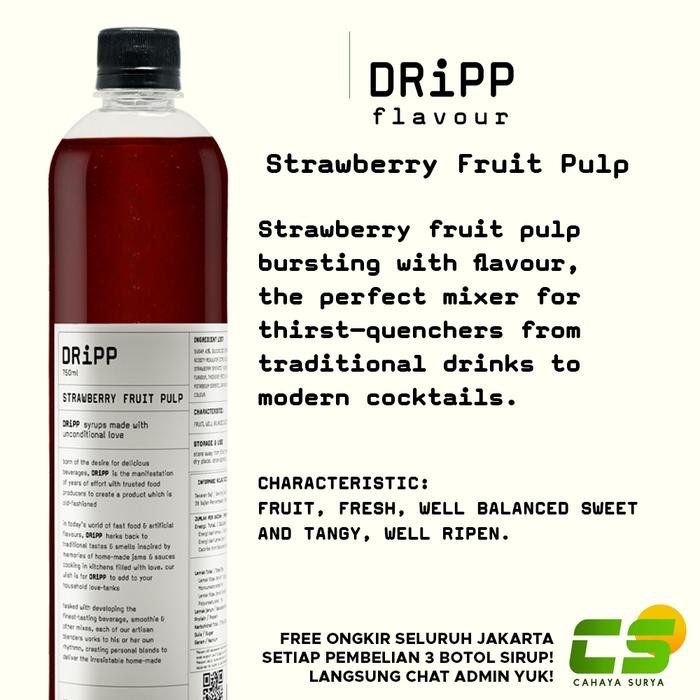 Jual Dripp Sirup / Syrup - Strawberry Fruit Pulp (Sirup Bubur Buah) 760 ...