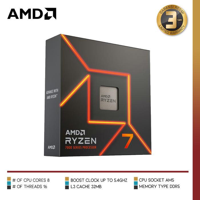 Promo AMD Ryzen™ 7 7700X Desktop Processor | Ryzen 7 7000 Series 8-Core ...