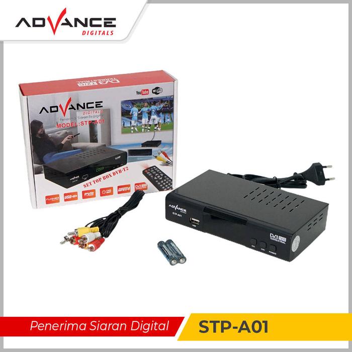 Jual STB Set Top Box Advance TV Digital Receiver Penerima Siaran Full ...