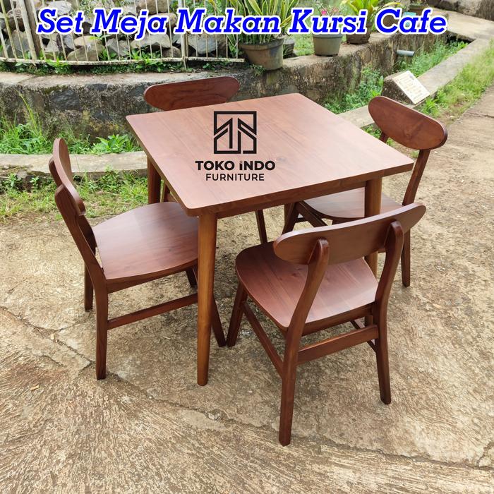Jual Set Meja Makan, Set Meja Cafe Jati, Set Meja Kursi Minimalis Murah ...