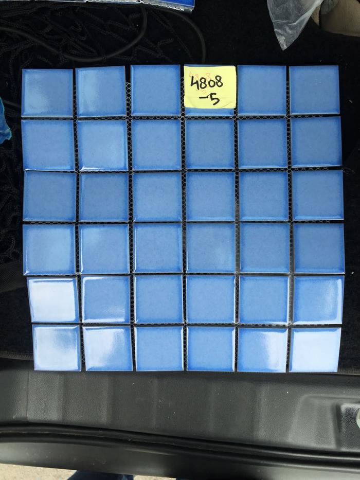 Jual KERAMIK MOSAIC KOLAM RENANG / MOSAIC TILE BIRU GLOSSY / MOZAIK ...