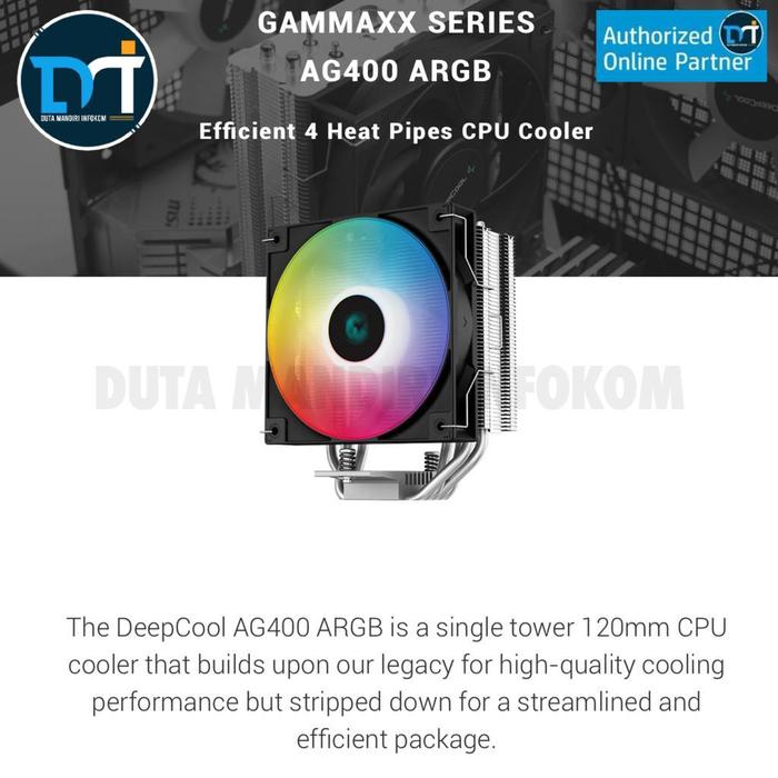 Jual Deepcool AG400 ARGB - 120mm A-RGB Sync Air CPU Cooler Intel & AMD ...