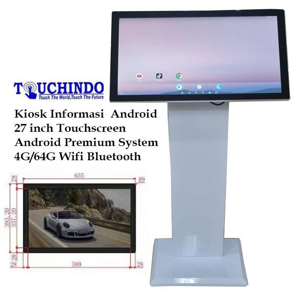 Promo Kiosk Informasi Touchscreen 27 inch Standing + Android Premium ...