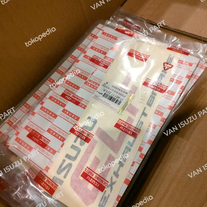 Jual DECAL STIKER STICKER SETIKER ISUZU ELF EXHAUST BRAKE ORIGINAL ...