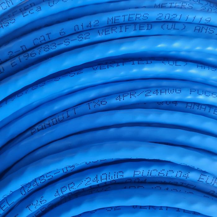 Jual Kabel LAN UTP Panduit CAT6 TX6 Biru Meteran / Kabel Panduit CAT 6 ...
