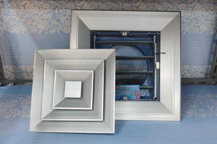 Jual Diffuser Ducting / Grill AC Diffuser ukuran luar 60 x 60 sock 12 ...