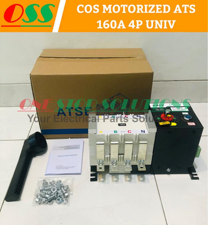 Jual COS MOTORIZED ATS 160A 4P ATS UNIV UNIV-160A UNTUK PANEL ATS AMF ...