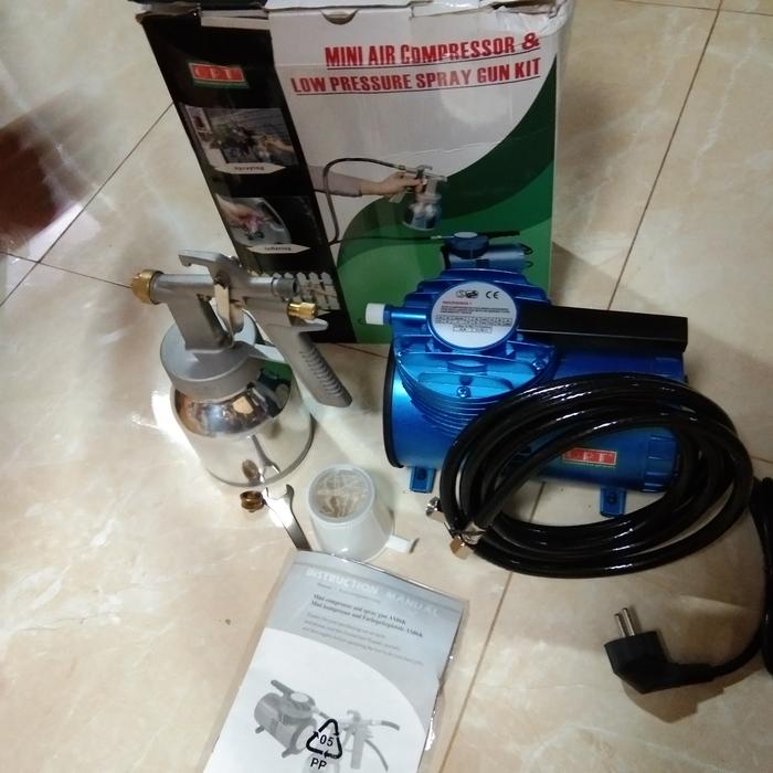 Jual compressor set spray gun kit alat semprot cat dan kompresor ...