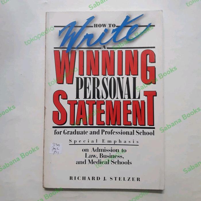 Jual How To Write A Winning Personal Statement - Jakarta Selatan ...
