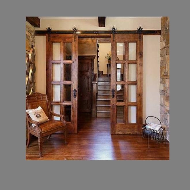 Jual PINTU SLIDING KAYU JATI SOLID KOMBINASI KACA MINIMALIS 38 - Kota ...