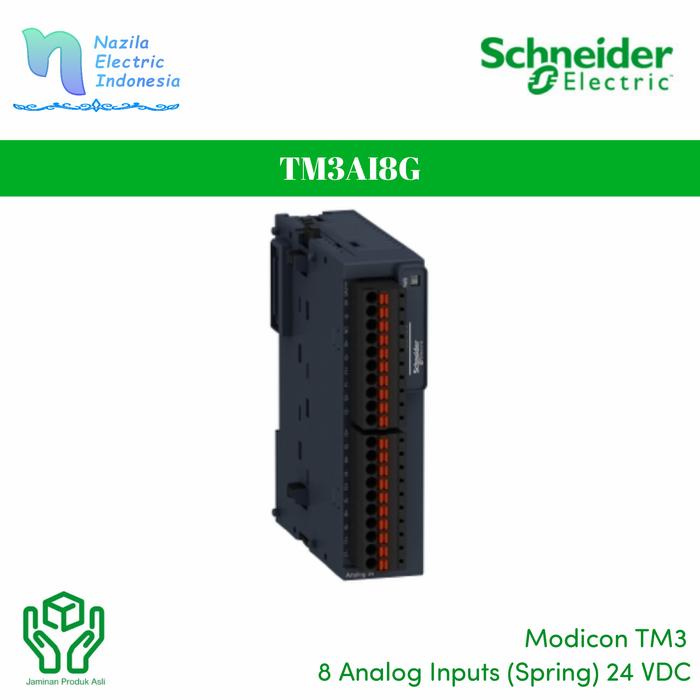 Jual Schneider TM3AI8G Modicon TM3-8 I/O Analog Input Spring M221 Original - Kota Surabaya ...