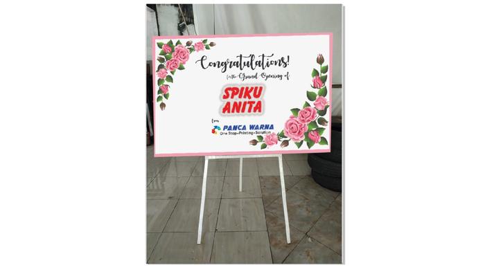 Jual Papan Nama Bunga Opening PT+Stand/Karangan Papan Bunga Ucapan ...