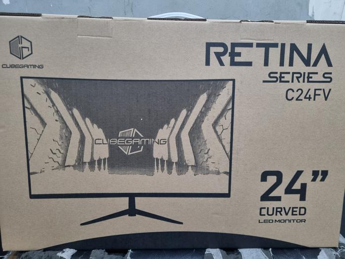 Jual CUBE GAMING RETINA C24FV LED Monitor Curved FHD 1080p VA 75hz 5ms ...