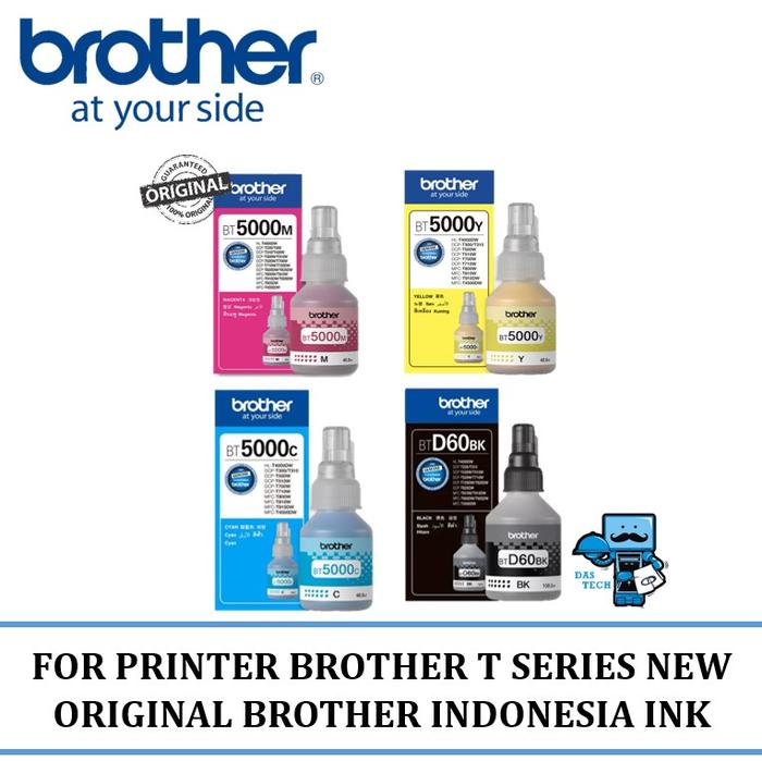 Jual Paket 1 Set Tinta Ink Tank Printer Brother (BT-D60BK BT-5000 C,M,Y ...