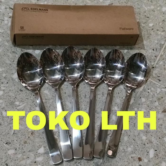 Jual 6PC SENDOK MAKAN EDELMANN ESSEN DINNER SPOON HOTEL STAINLES ...