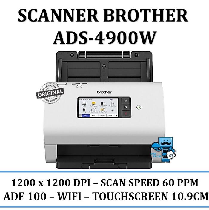 Promo Scanner Brother ADS-4900W Professional Desktop Scanner Cicil 0% ...