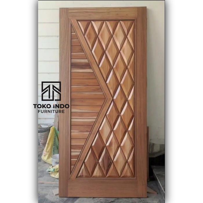 Jual Pintu Rumah Minimalis Modern Kayu Jati Solid, Pintu Kamar Murah - Kab. Jepara - Toko Indo ...