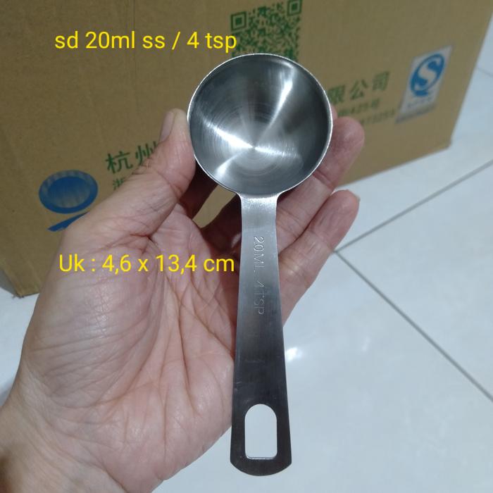 Jual Sendok Ukur Stainless 20ml Sendok Takar Stainless 20ml Di Seller ...